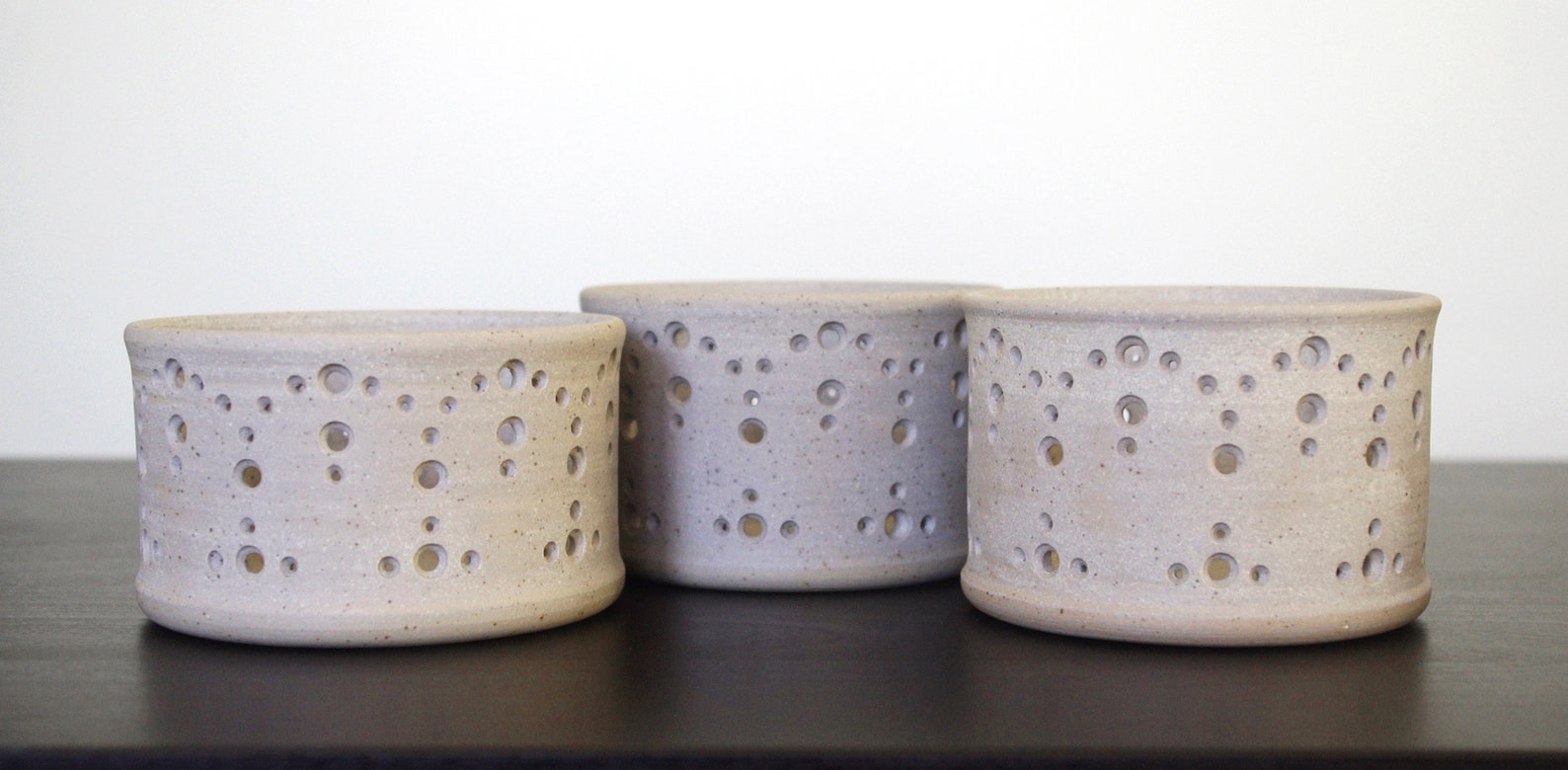 Handmade Ceramic Luminary alhambra in Matte - Etsy