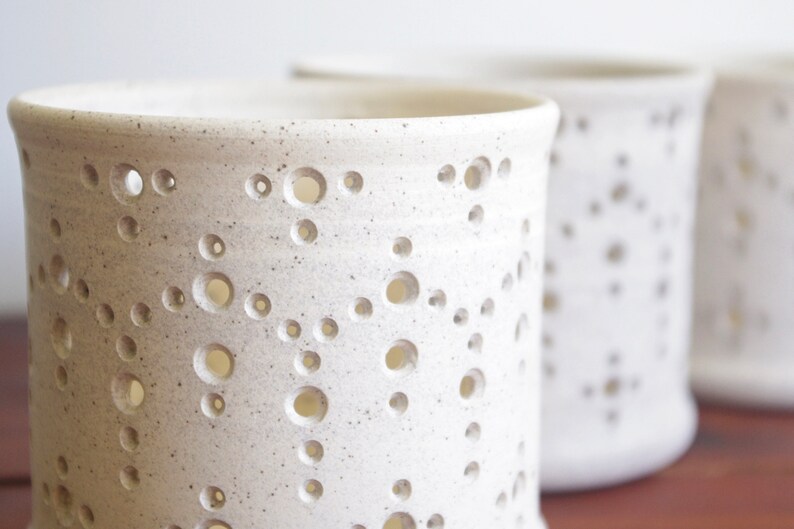 Handmade Ceramic Luminary alhambra in Matte | Etsy