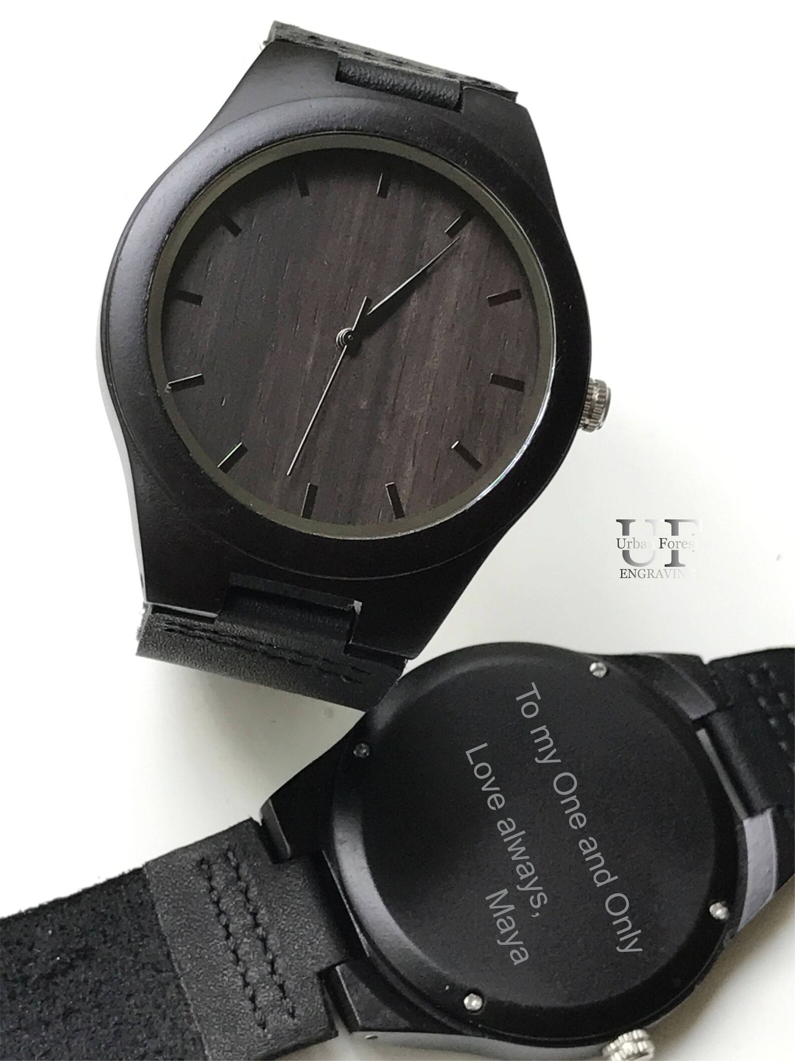 Mens Wooden Watch Engraved Wood Watch Men Fiance Gifts for - Etsy