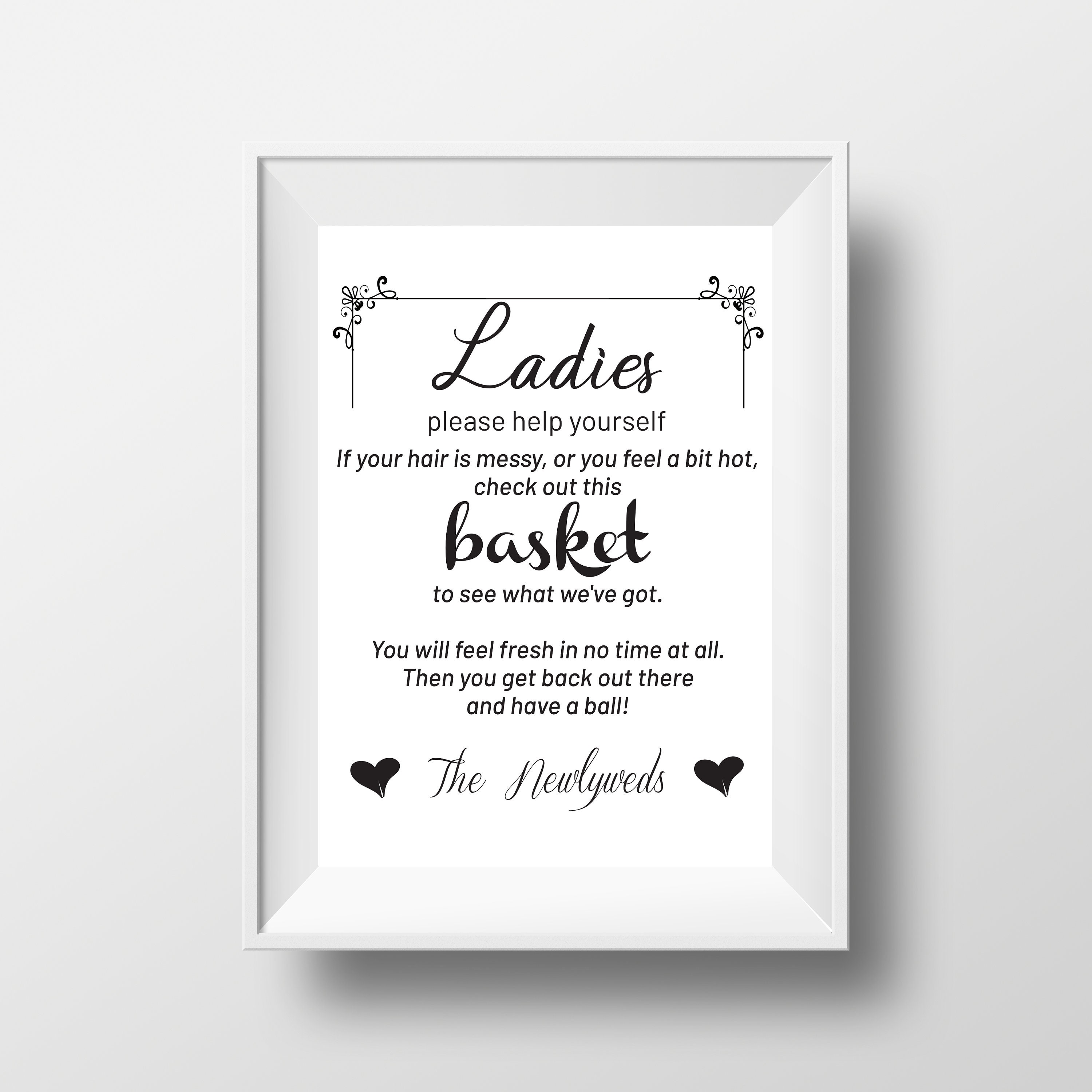 Ladies Room Sign for Wedding Reception Restroom Sign Ideas - Etsy