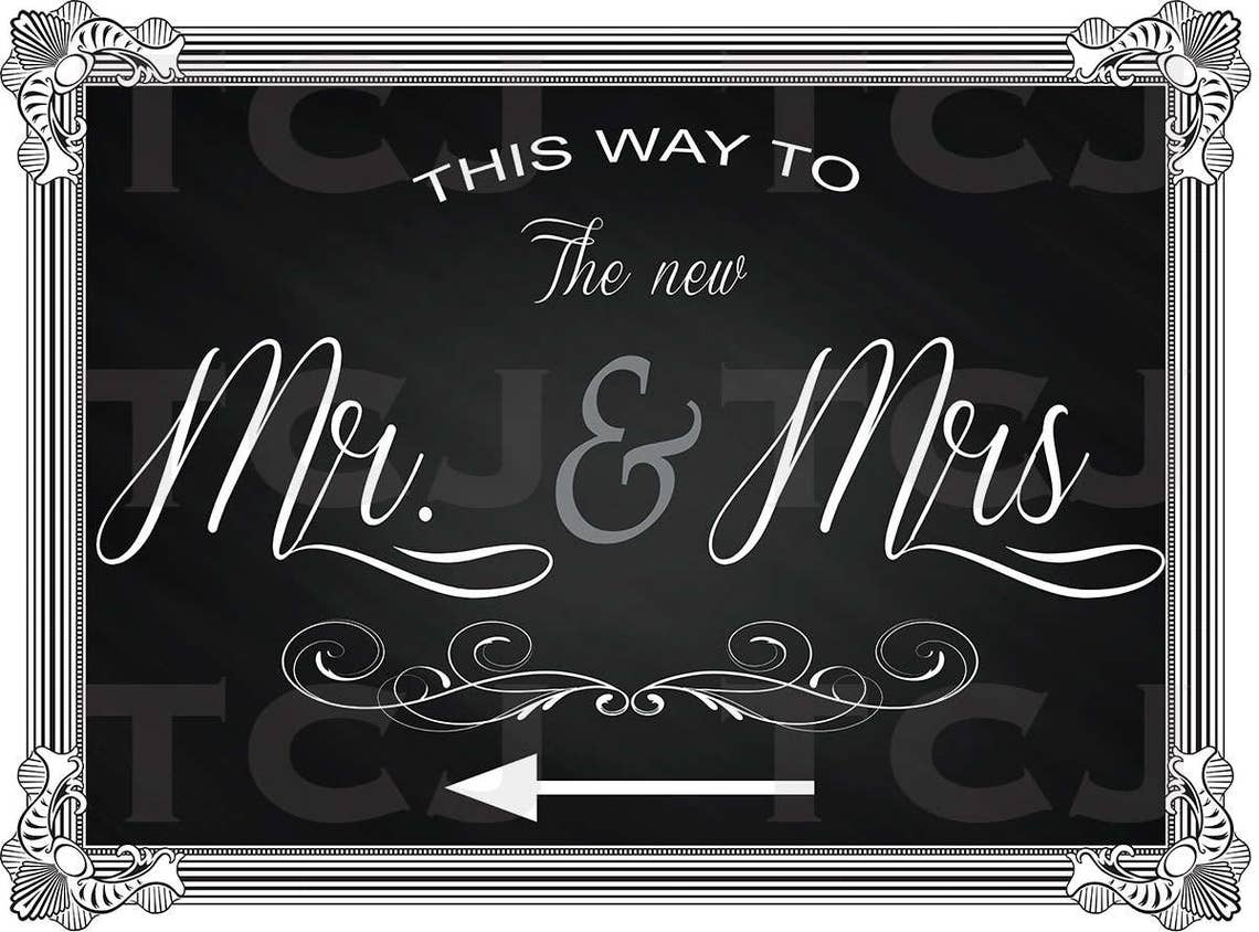 This Way Wedding Sign for Reception DIY Download, Ideas for Wedding ...