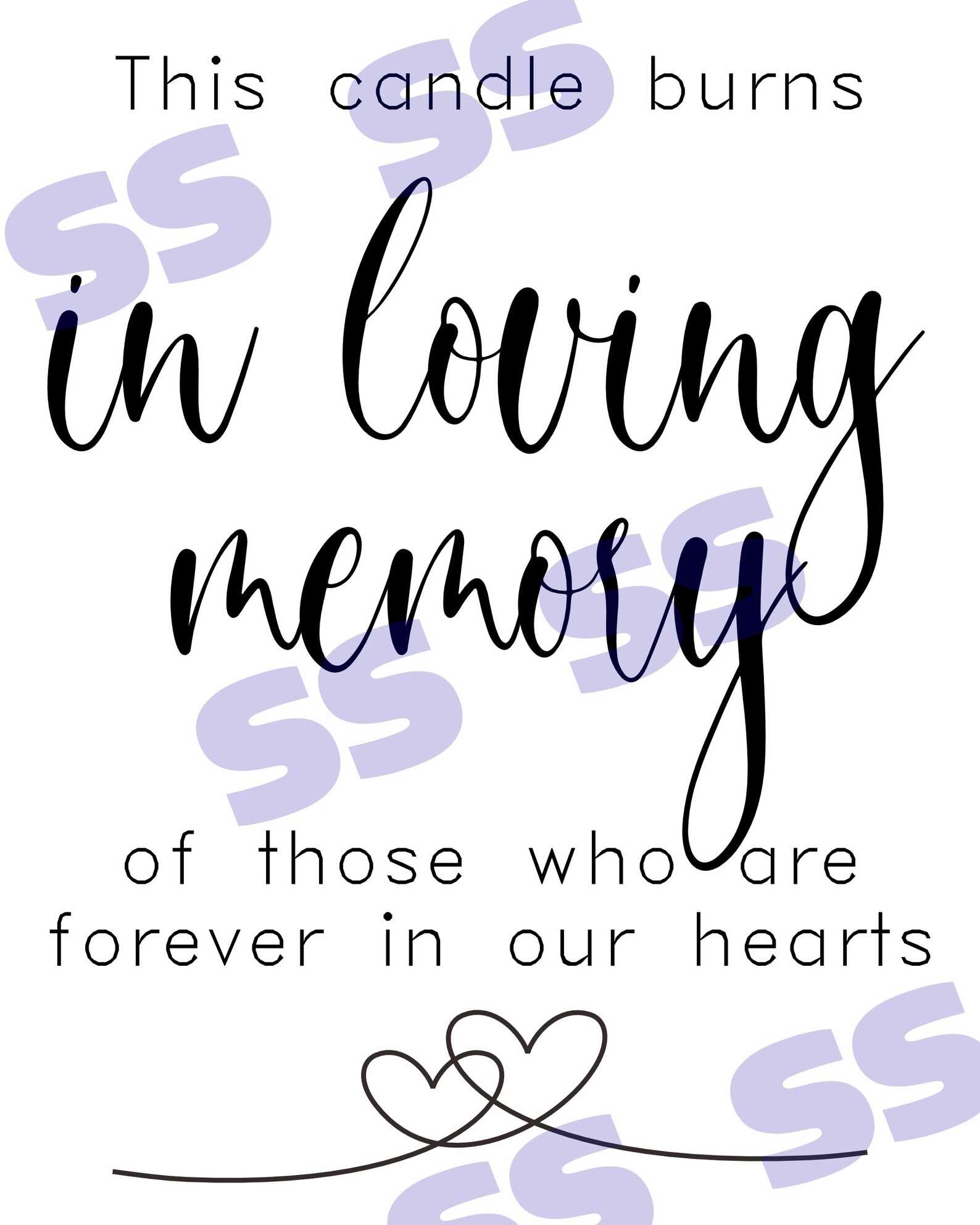This Candle Burns in Loving Memory Printable Download, Wedding Sign ...