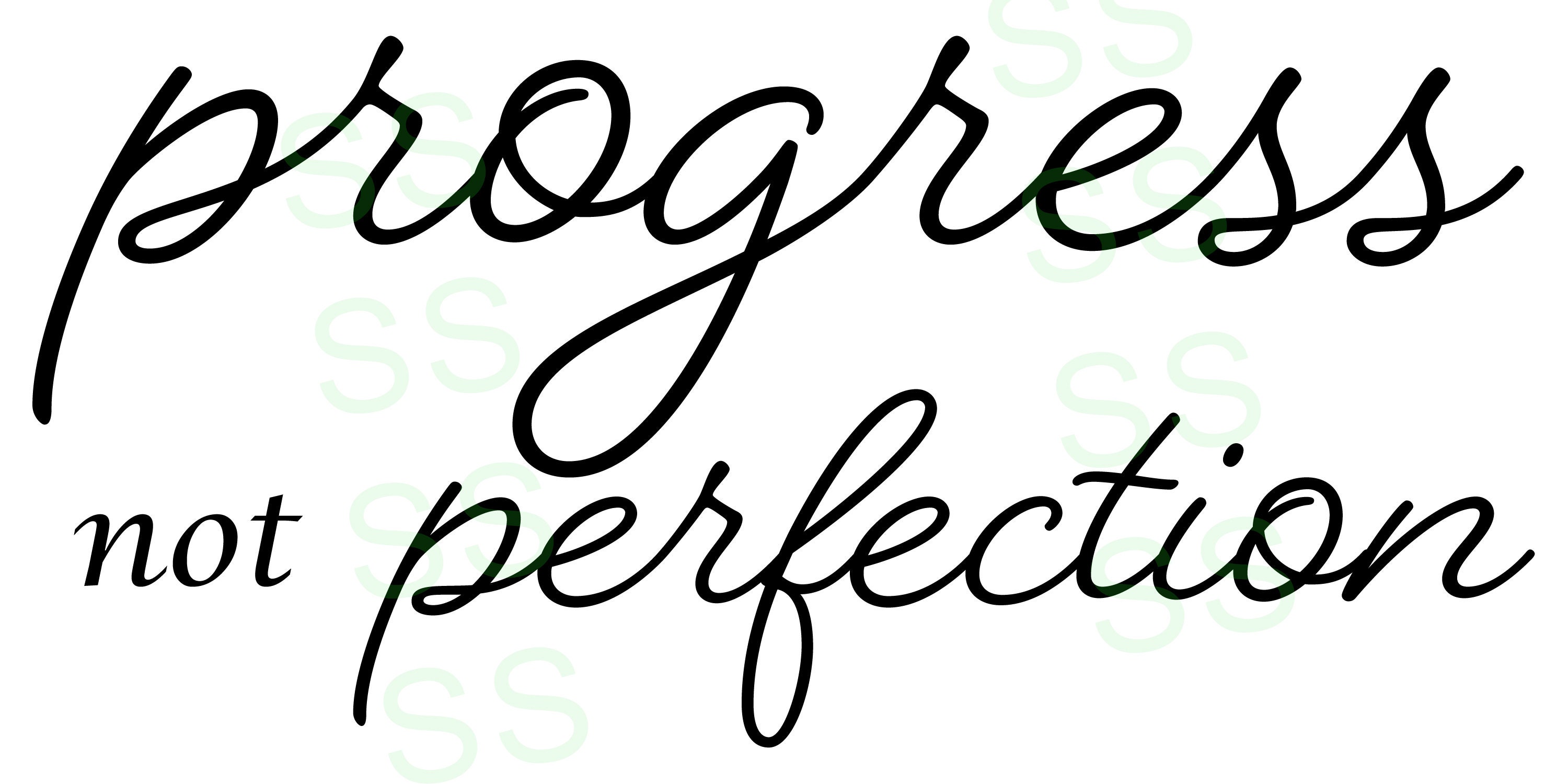 Progress Not Perfection Svg, Pdf, Png File Digital Cut File Cricut ...