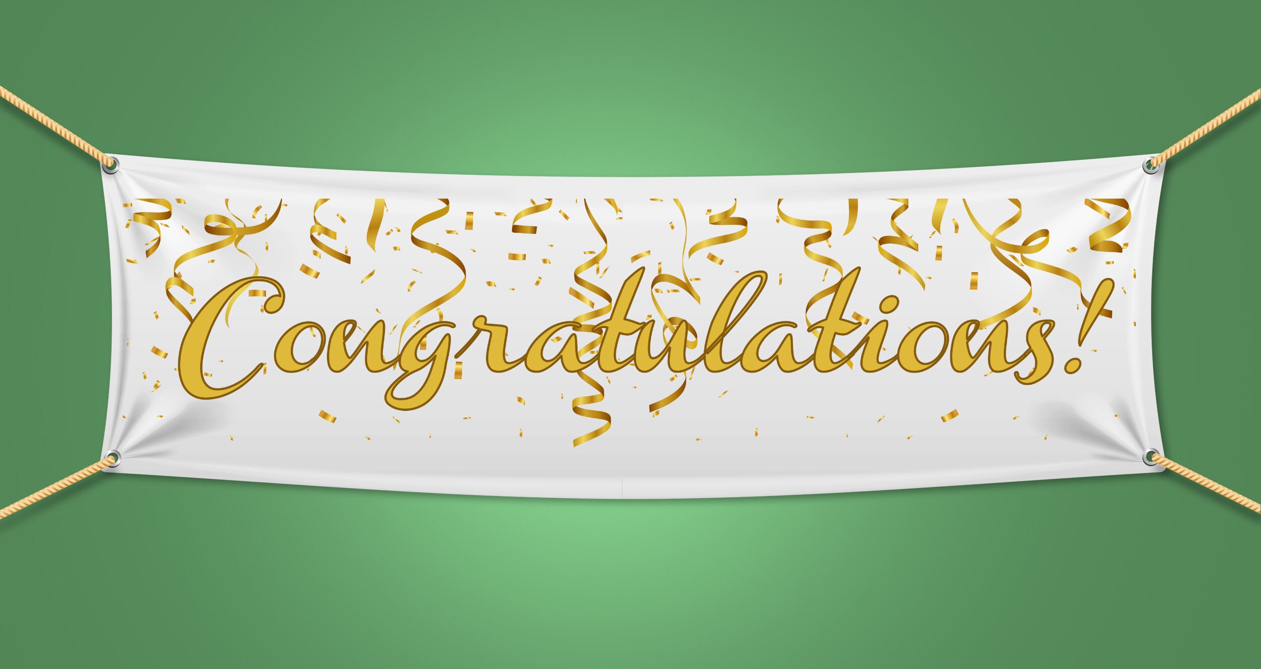 Congratulations 8x2 Banner Printable, Pdf File Ready for Printer, Party ...