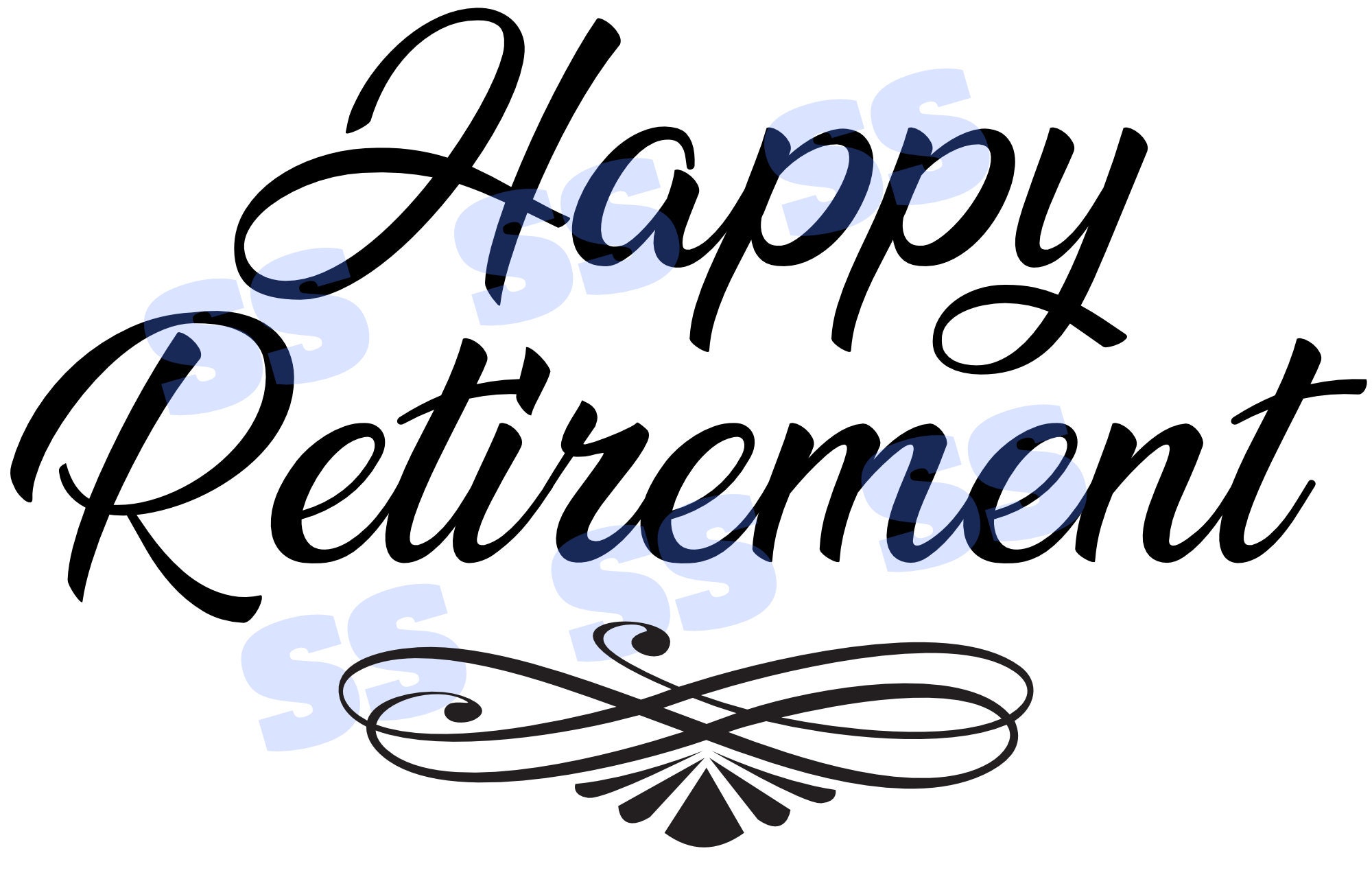 Happy Retirement Digital Download Art 17x11, Printable Downloadable ...