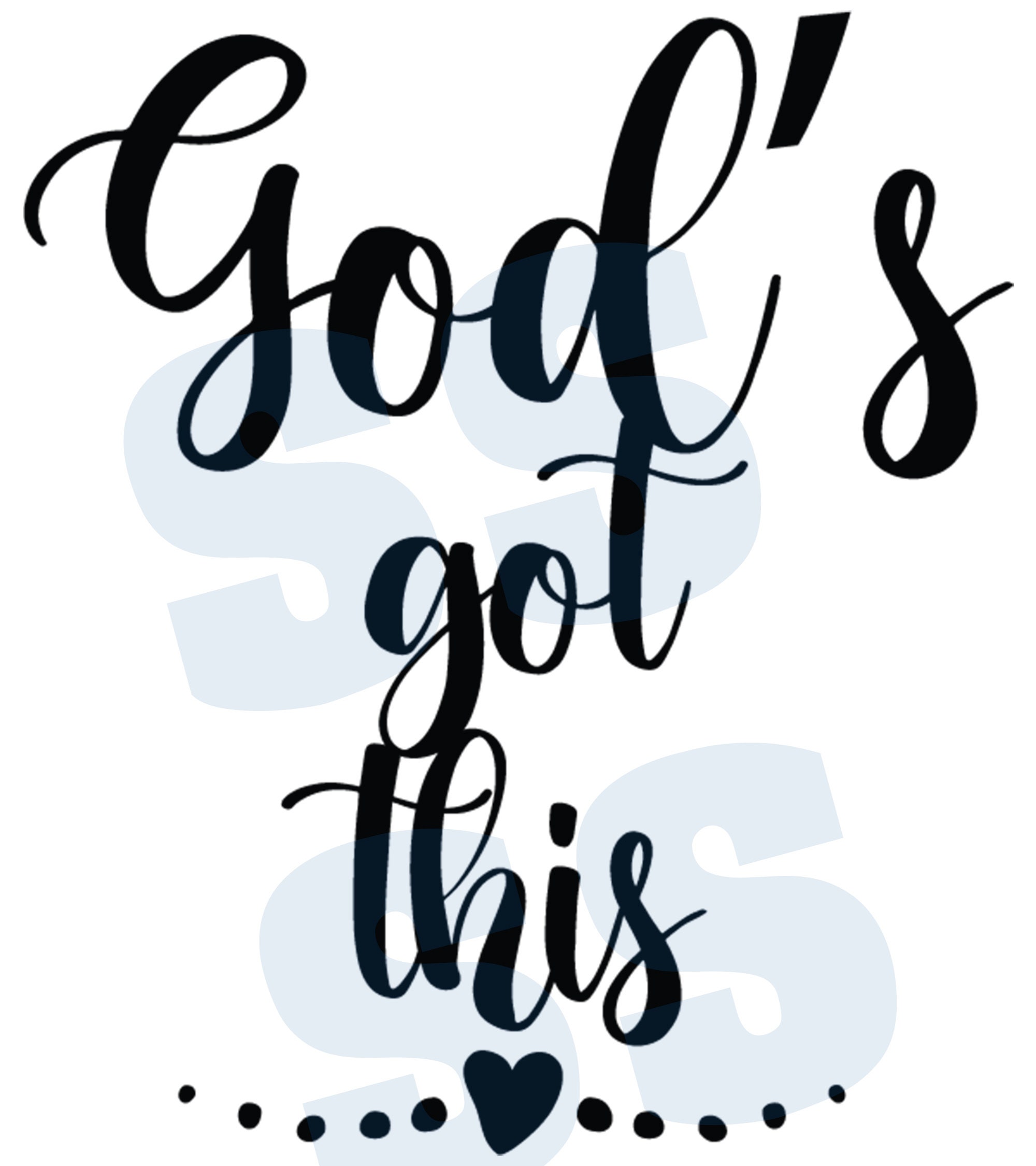 God's Got This Minimalist Art Digital Download Vector PDF | Etsy