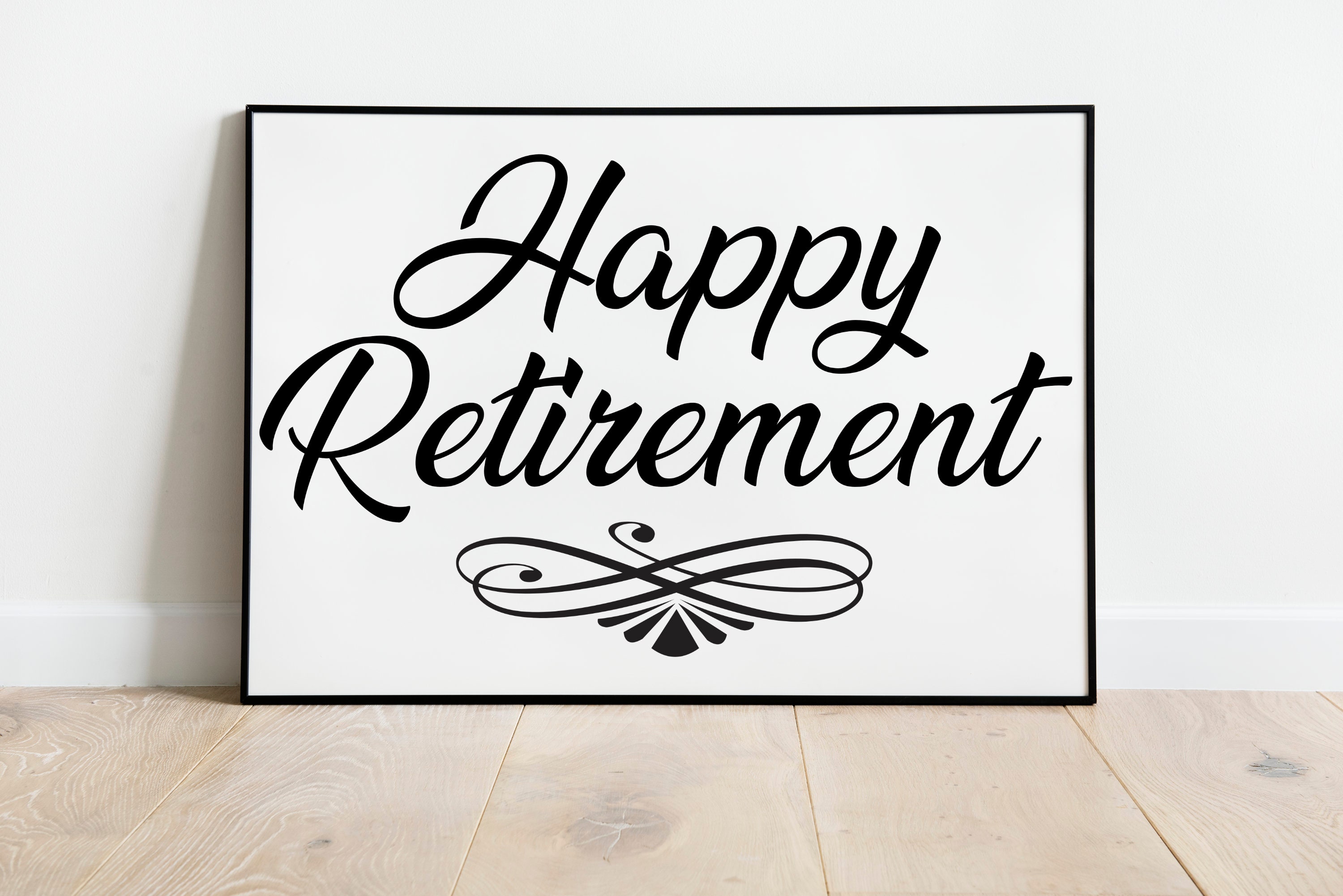 Happy Retirement Digital Download Art 17x11, Printable Downloadable ...