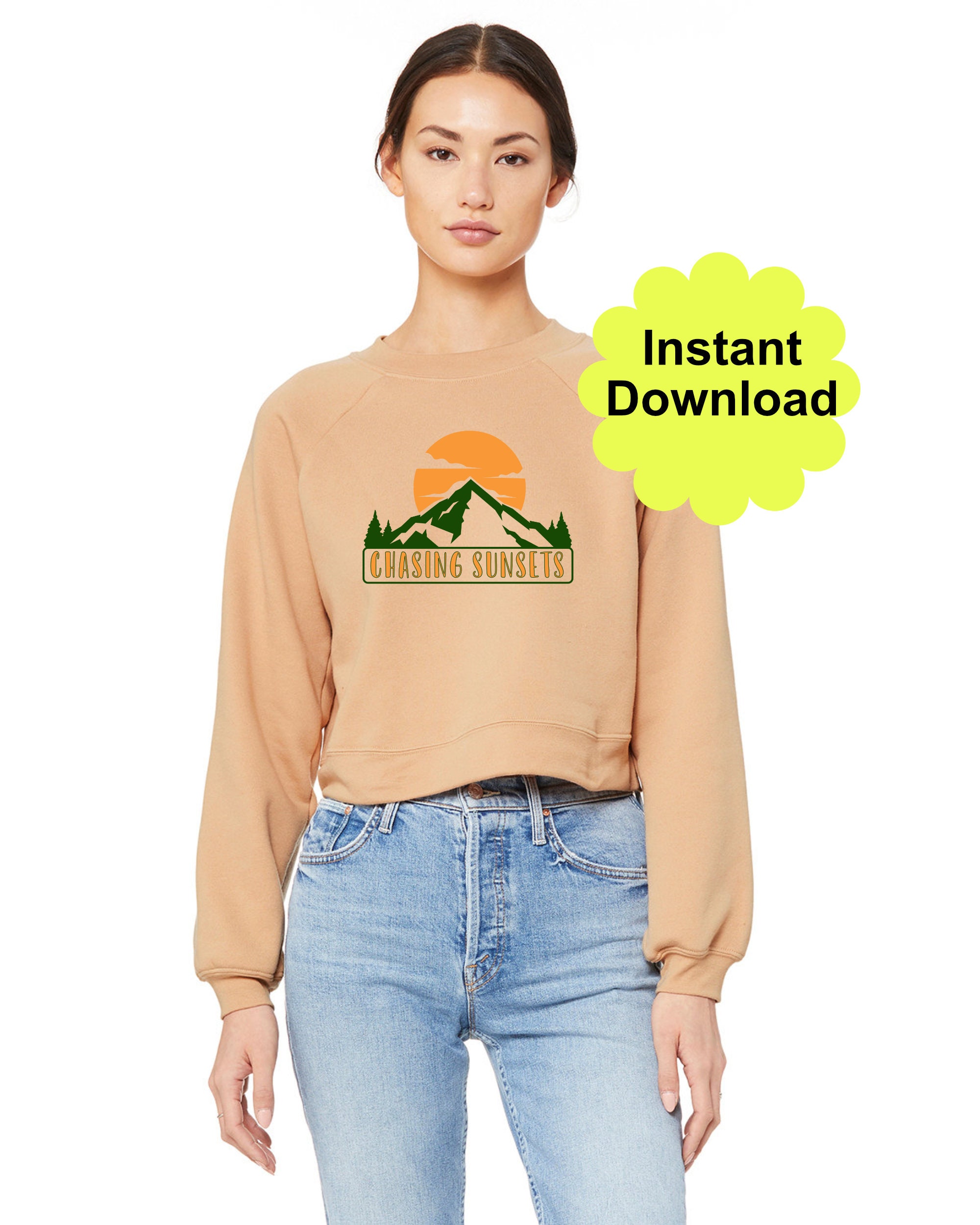 Chasing Sunsets Printable PDF PNG Files for Dye Sub Printing Graphic ...