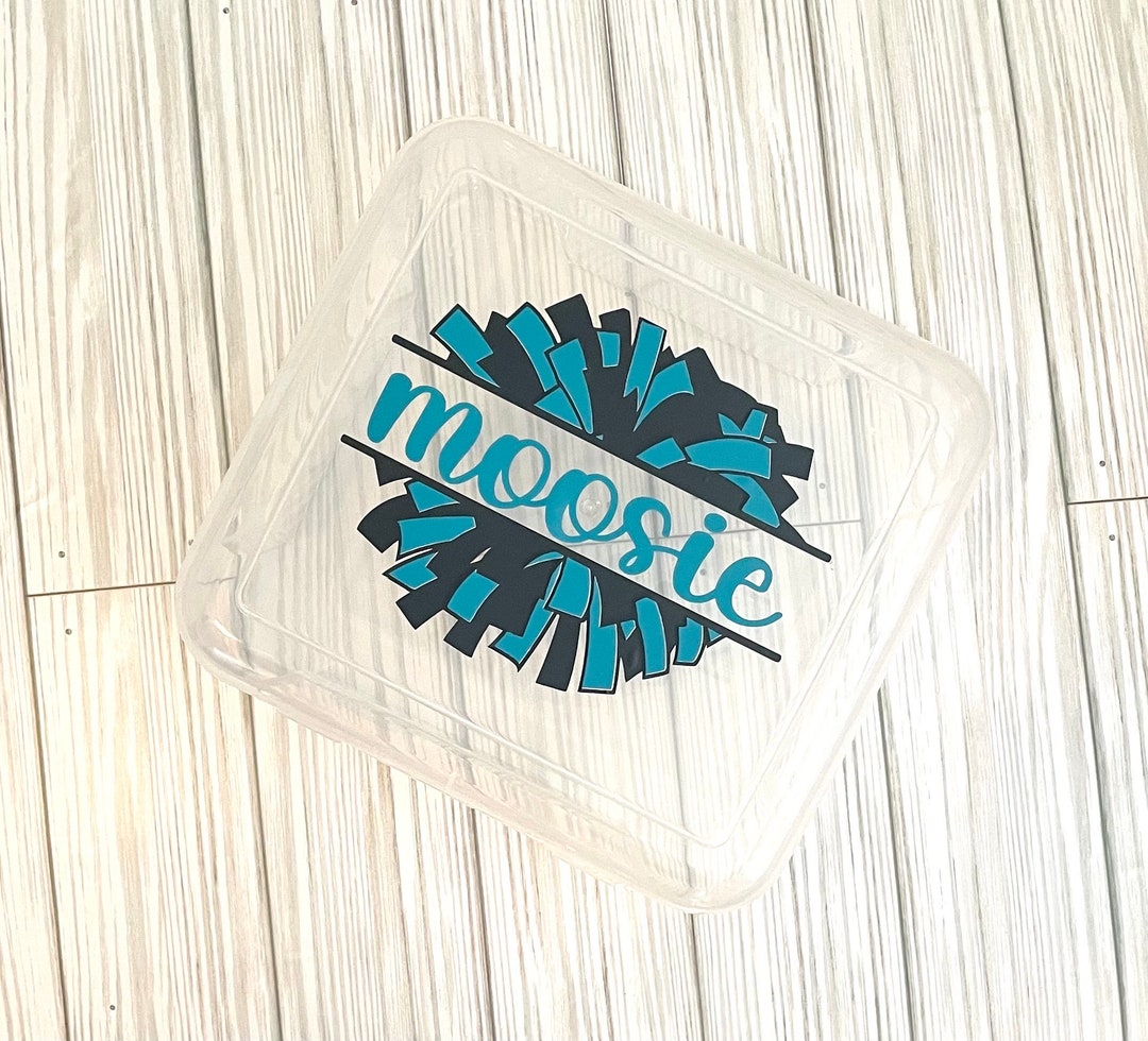 Pom Cheer Bow Box Personalized Cheer Bow Box With Pompom Bow Holder ...