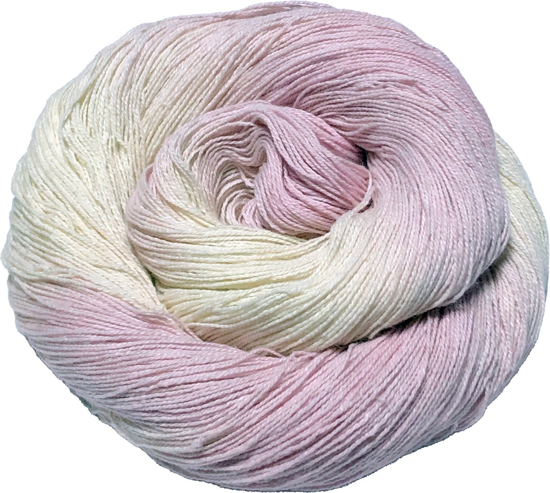 STRAWBERRY TART Ombre Hand Dyed 10-count Cotton Yarn/425yd Lace ...