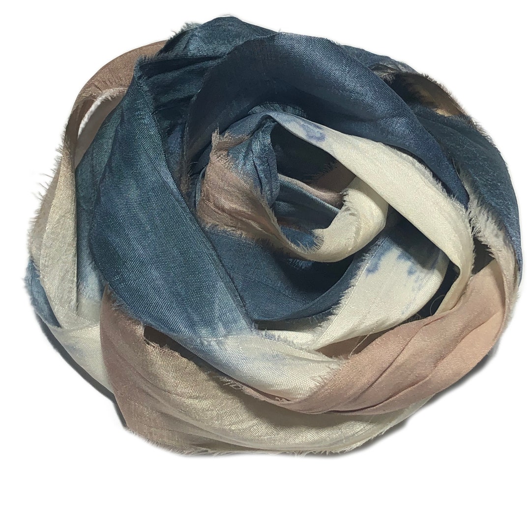 10YD. CORDUROY Sari Silk Ribbon//hand Dyed Ombre //journal Sari Silk ...