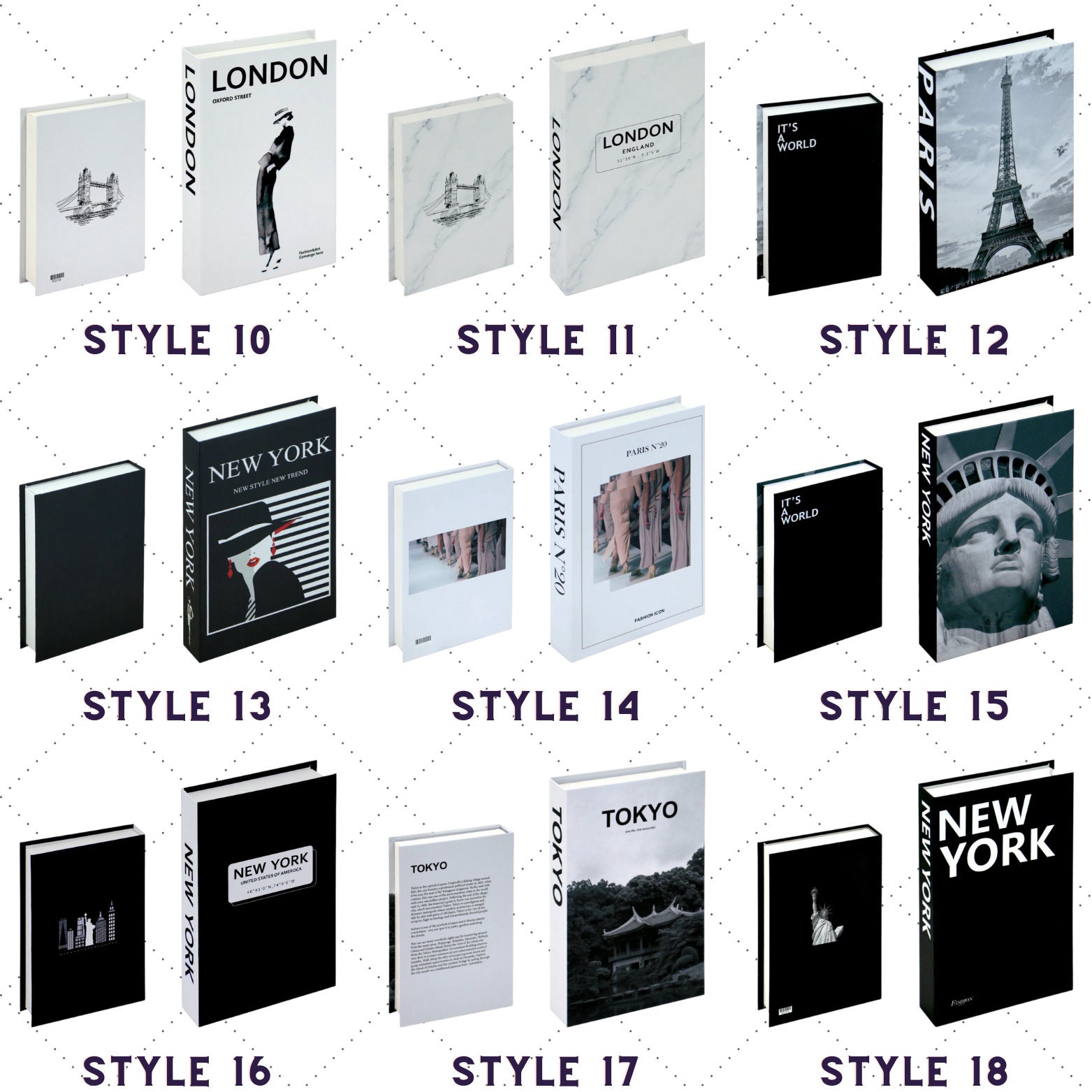 Modern Luxury Decoration Books, Coffee Table Books, Book Storage Box ...