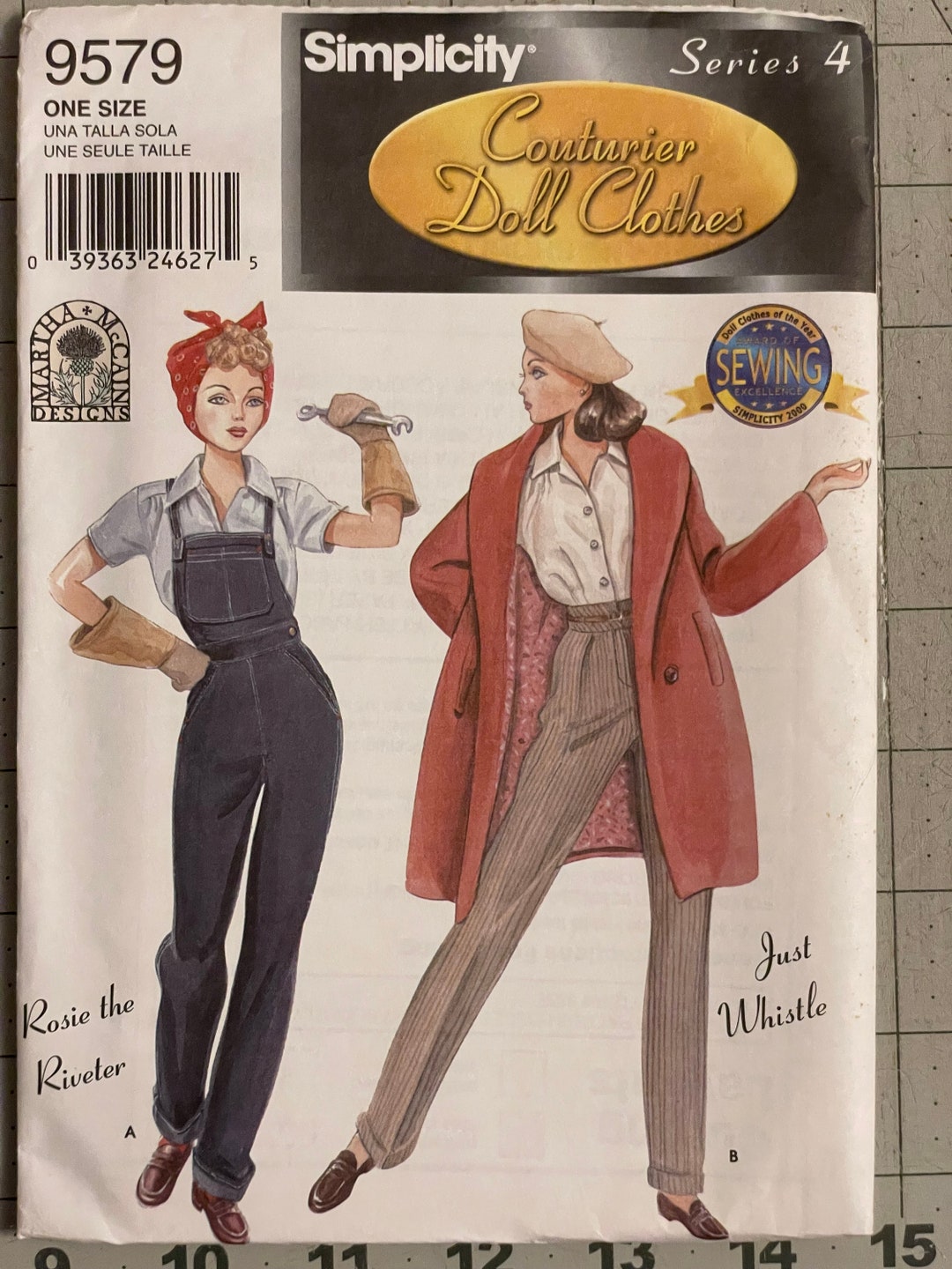 Simplicity Pattern 9579 Couturier Doll Clothes for Gene, 15 1/2 ...