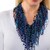 Sky Blue Accessories for Women, Denim Accessory Scarf Necklace, Sky ...