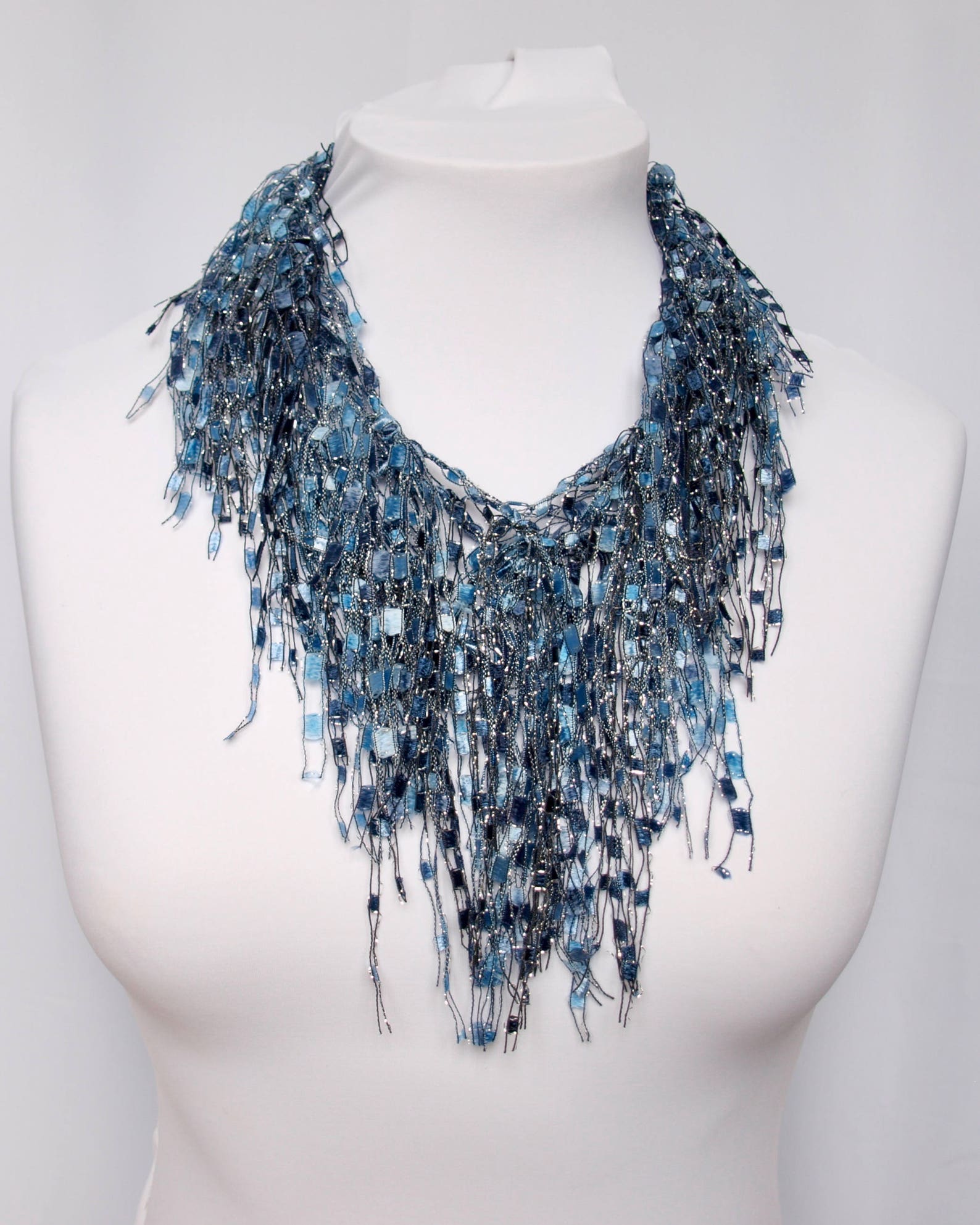 Sky Blue Accessories for Women Denim Accessory Scarf | Etsy