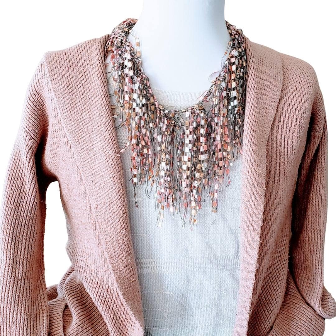 Multi Strand Necklaces for Women, Ribbon Necklaces, Textile BIB ...