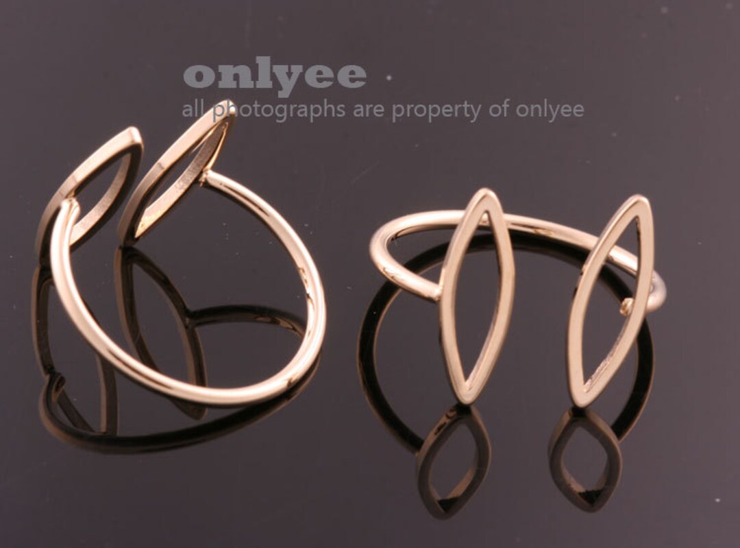 2pcs-high Quality Nickel Free and Lead Free Bright Gold Plated Brass ...