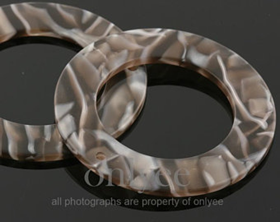 2pcs-40mmx40mm Acetate Ring Pendant Acrylic Supplies - Etsy