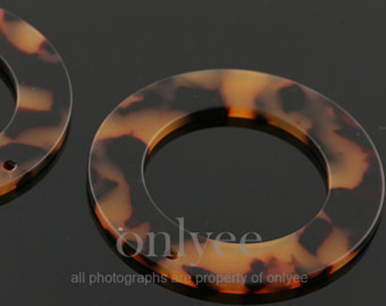 2pcs-40mmx40mm Acetate Ring Pendant Acrylic Supplies - Etsy