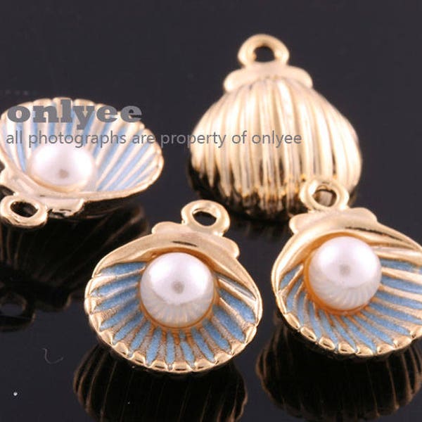 Pearl Shell Charm - Etsy