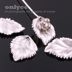 4pcs-18mmx13mmmatt Gold Plated Brass Leaf Bead Caps,realistic Leaf Caps ...