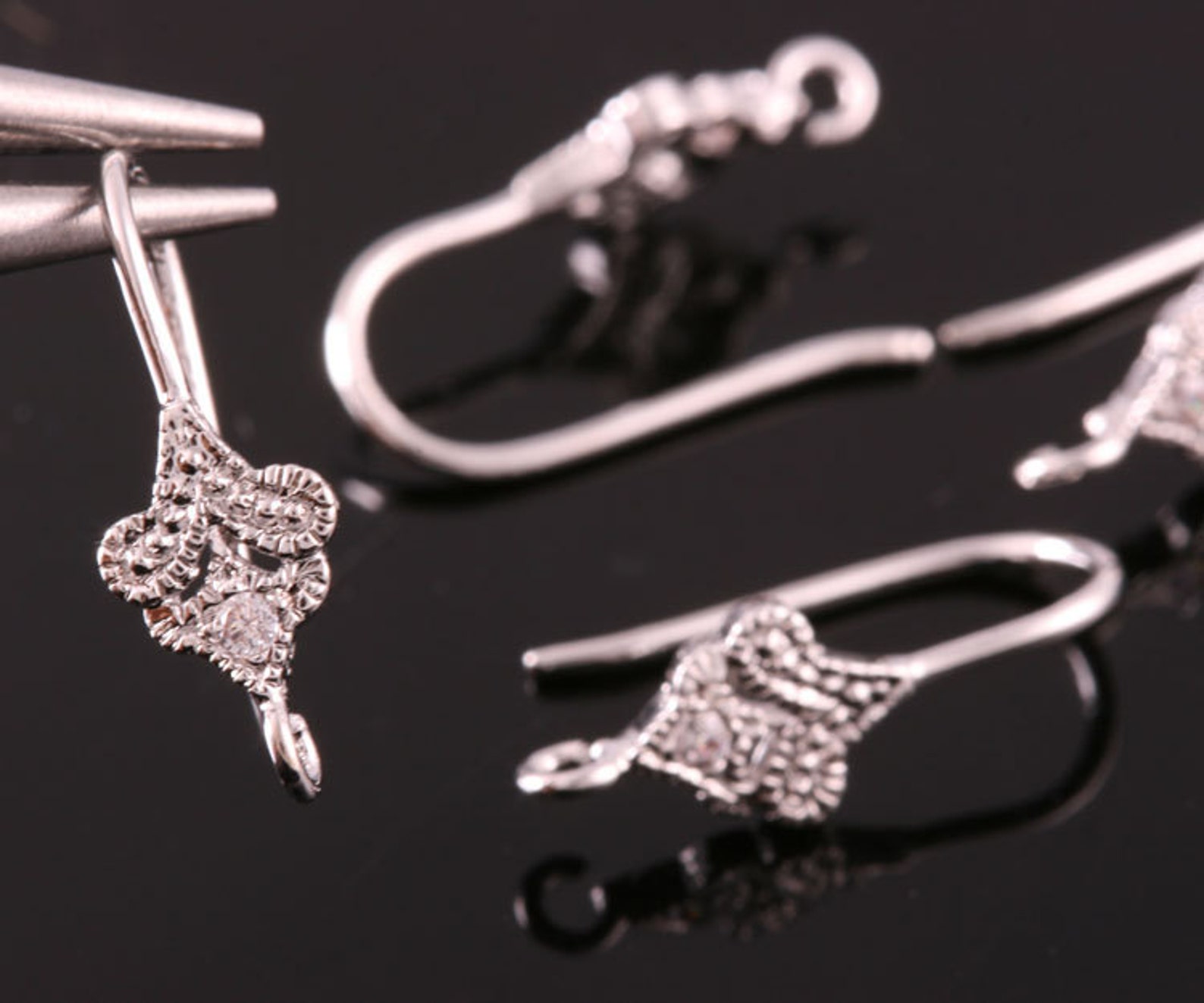 2pcs-17mmx6mmsilver Plated 925 Sterling Silver Post - Etsy