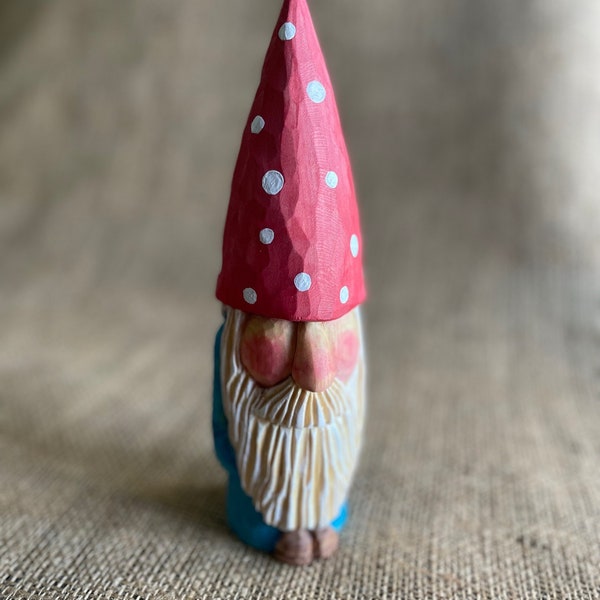 Hand Carved Gnomes - Etsy