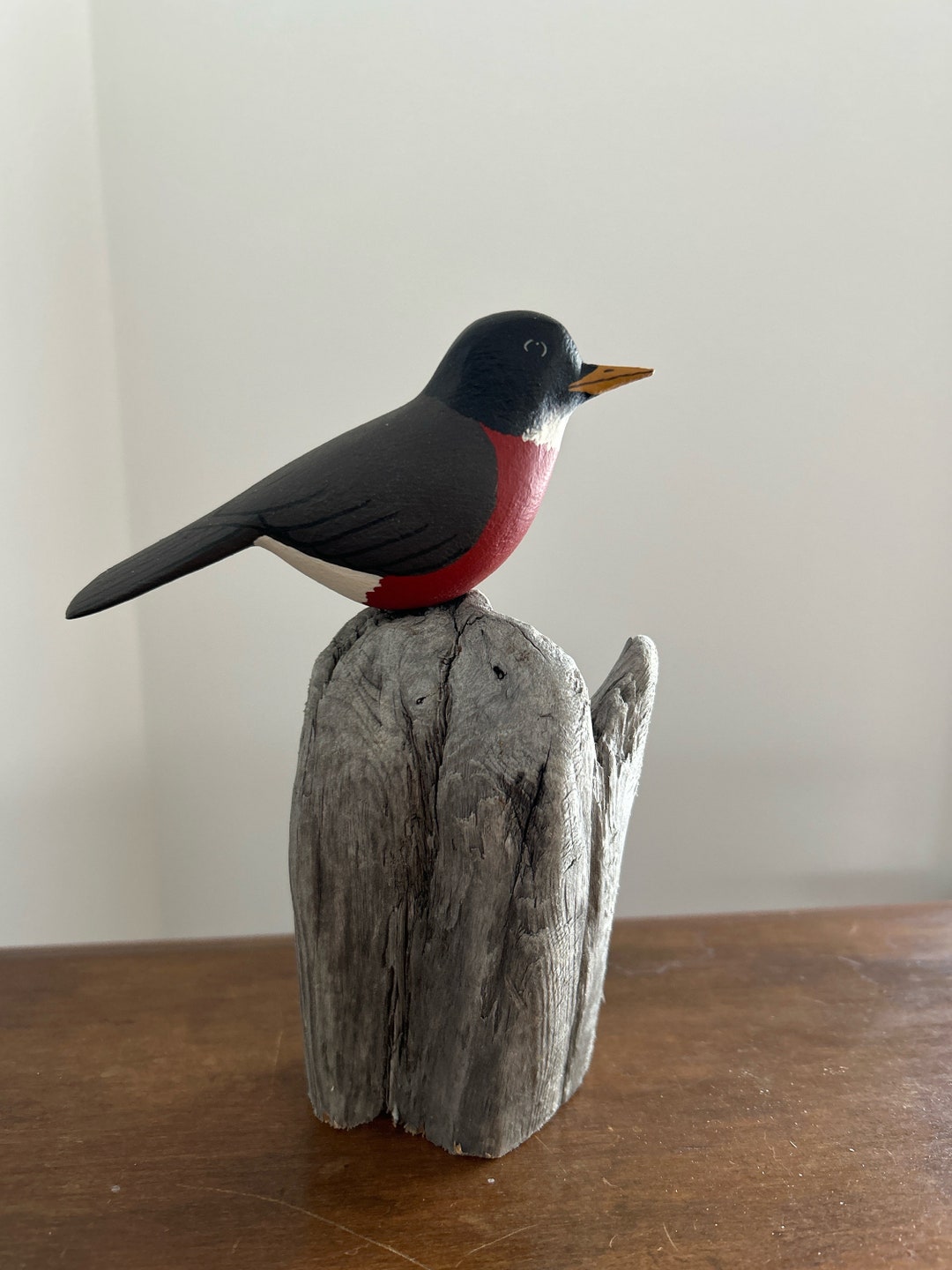 Robin on Driftwood tree - Etsy