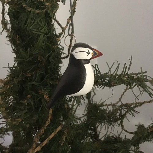 Puffin Felt Heart Ornament Embroidered Puffin Textile Art - Etsy UK