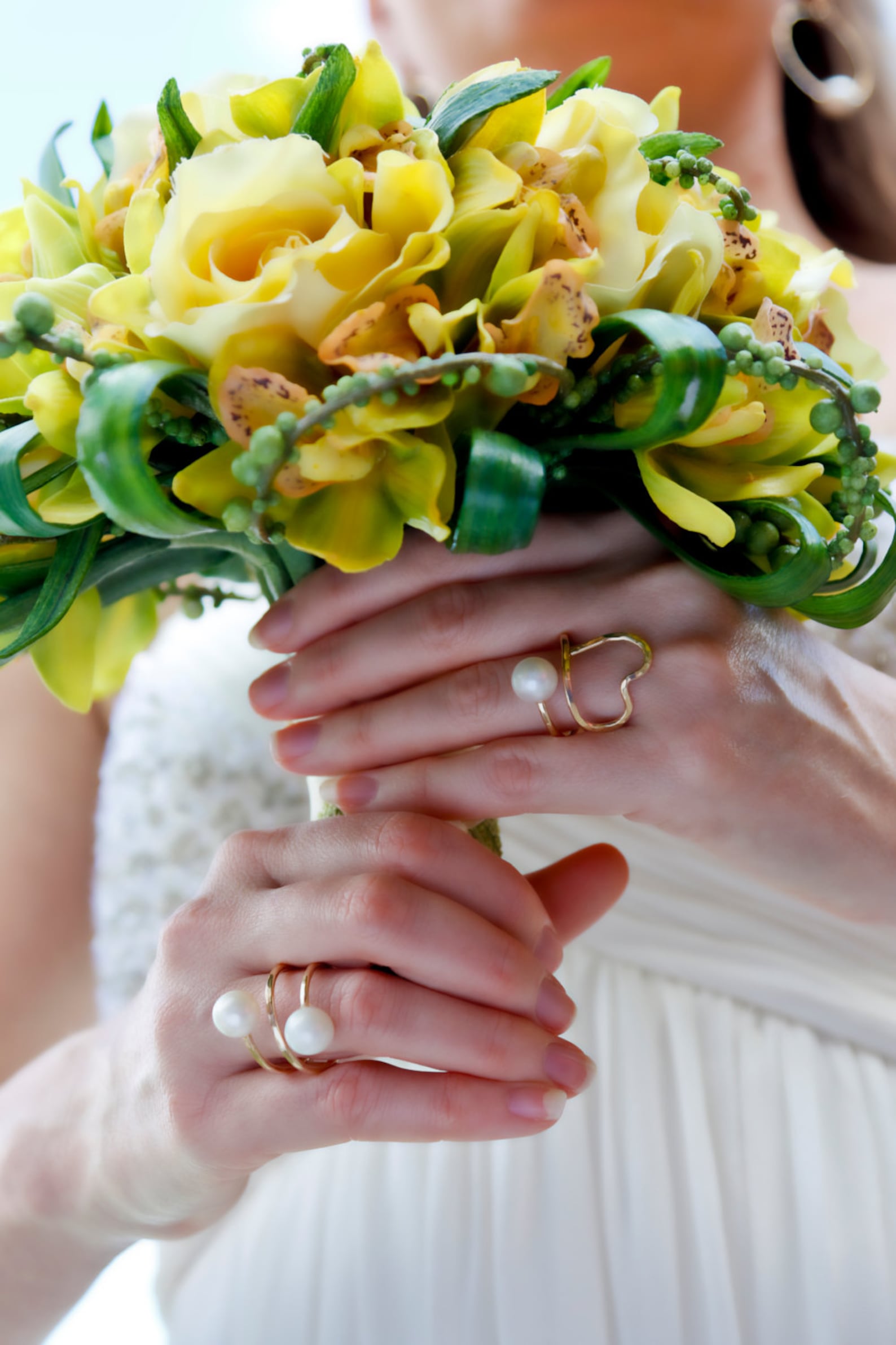 Two Pearl Ring White Pearl Gold Ring Double Pearl Ring - Etsy