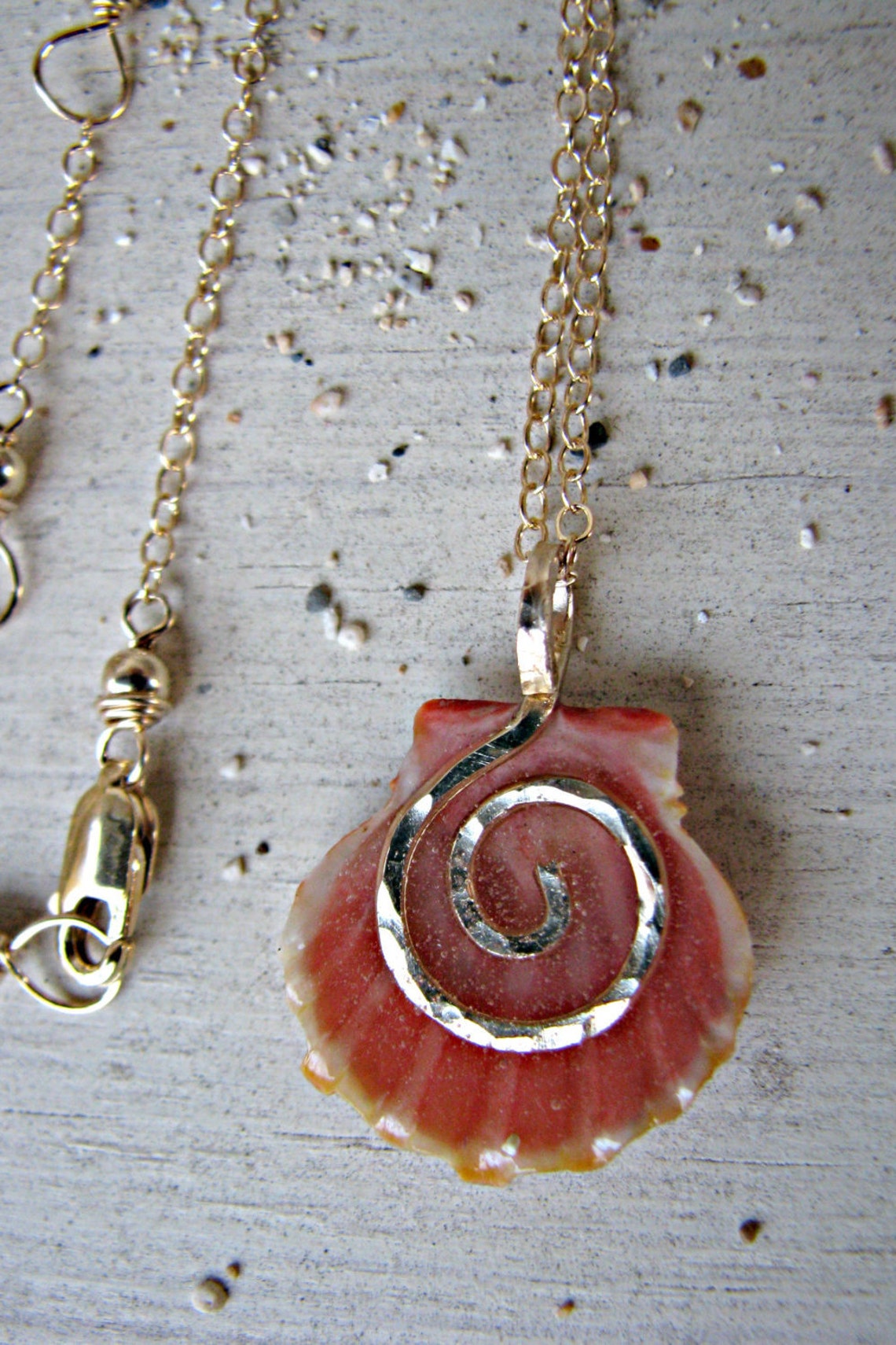 Sunrise Shell Necklace Sunrise Shell Pendant Hawaiian - Etsy