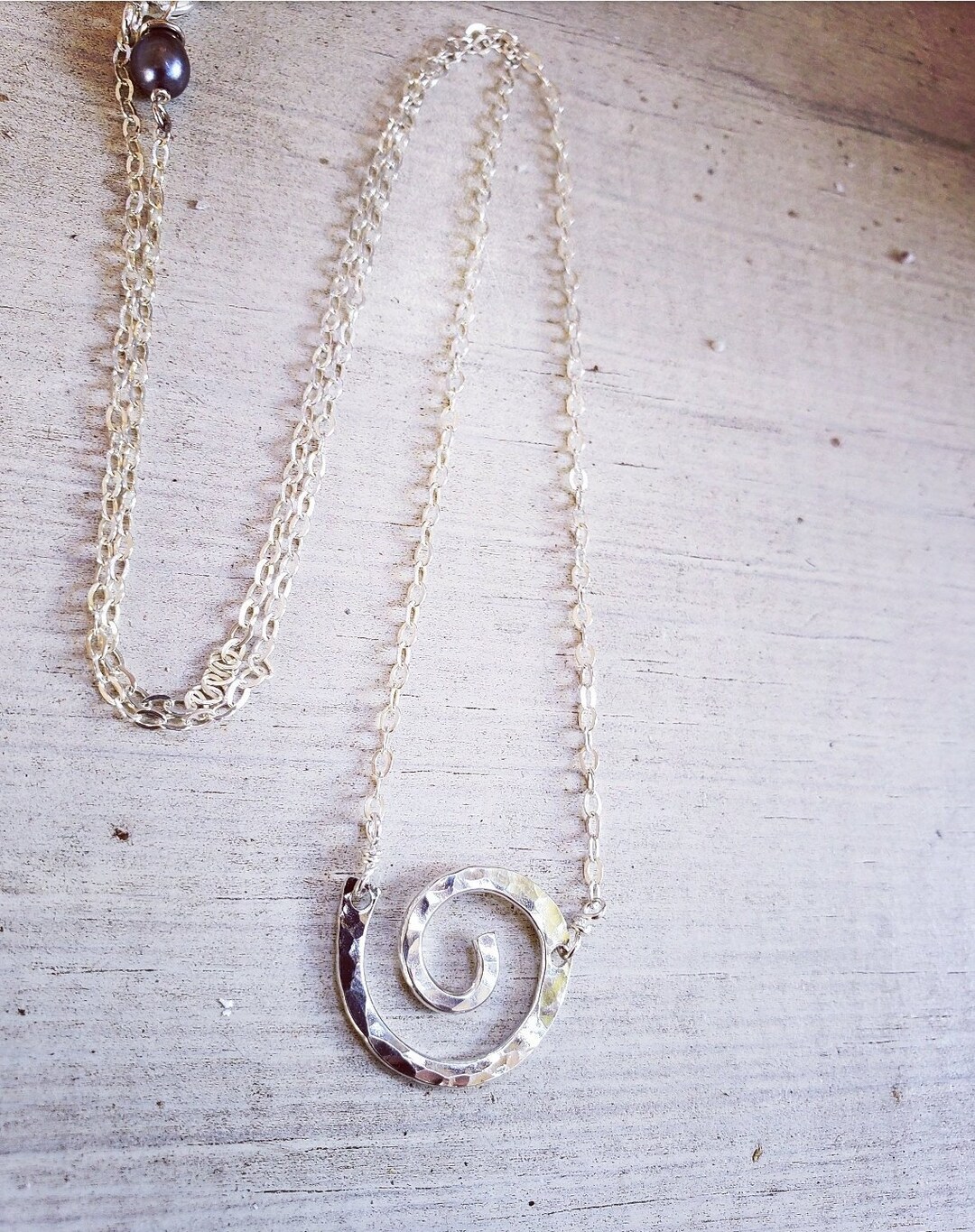 Silver Koru Necklace, Infinity Pendant - Etsy