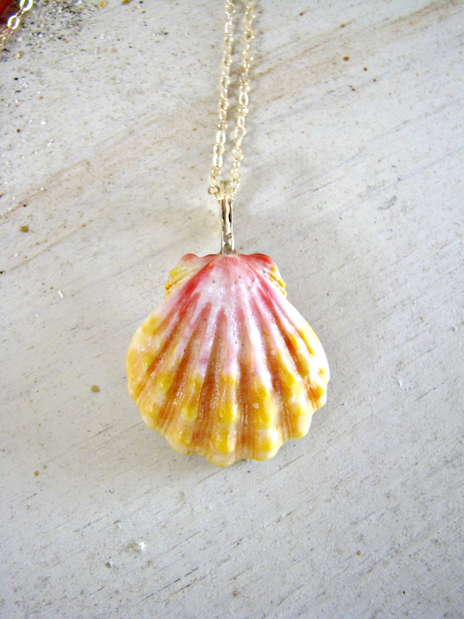 Sunrise Shell Necklace, Hawaii Shell Pendant, Hawaii Seashell Necklace ...