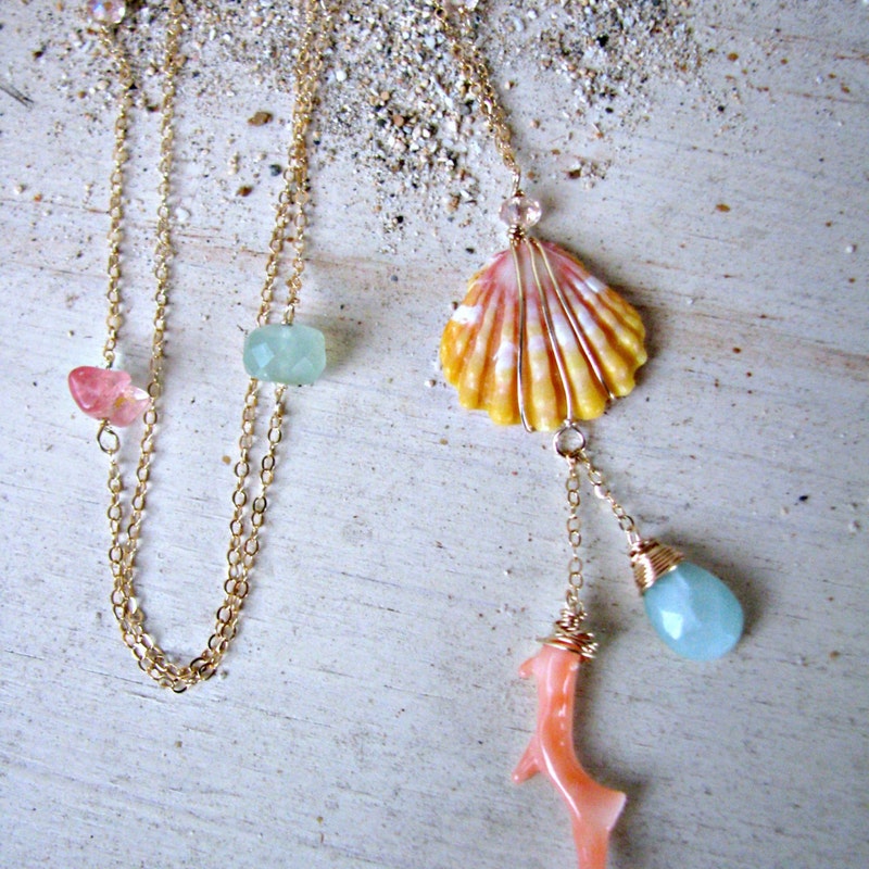 Seashell Necklace - Etsy