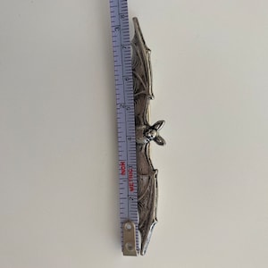 Sterling Silver Pewter Bat Pin - Etsy