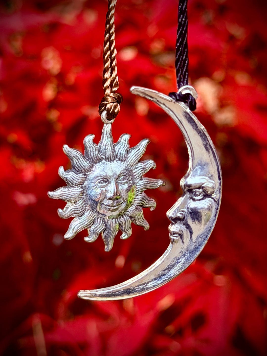 4 Piece Moon & Sun Sterling Silver Over Pewter Ornament/charm- First ...