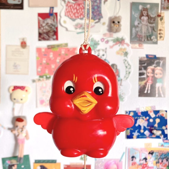 Cute Japanese Vintage Retro Red Bird Toddler Baby Toy Doll - Etsy