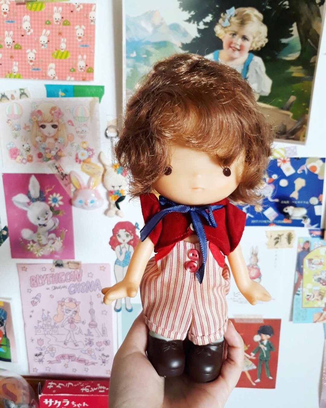 Cute Japanese Vintage 60s-70s Curly Boy Rubber Doll / Toy From Japan - Etsy
