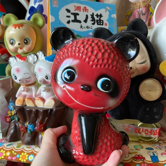 Cute Vintage Retro 60s-70s Red Panda Ceramic Figurine Kitsch - Etsy