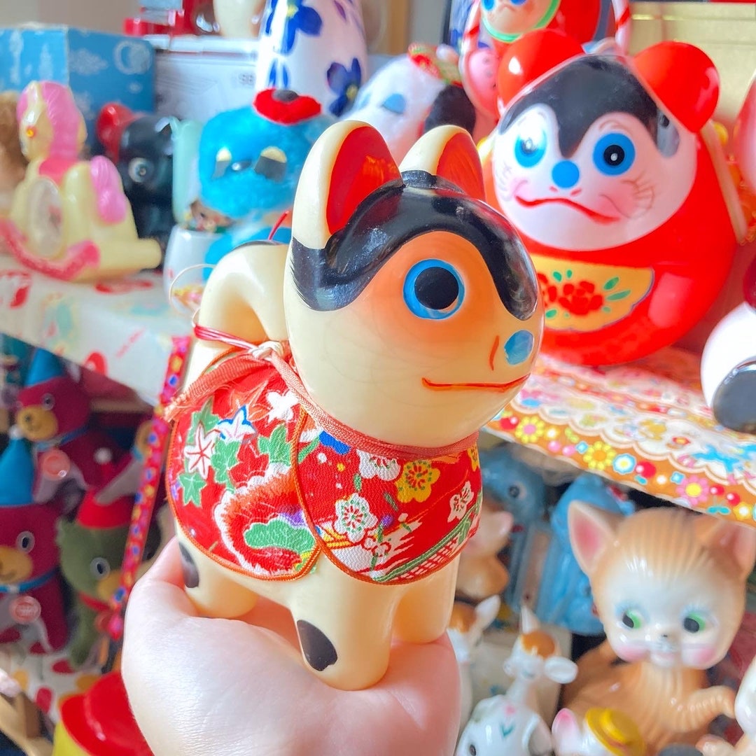 Cute Japanese Vintage Akita Inu Dog Rubber Toy / Sofubi Soft - Etsy