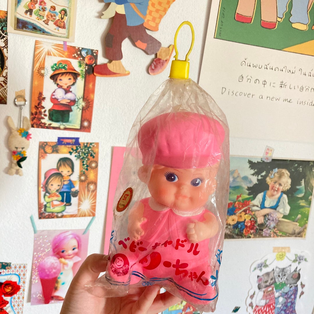 Cute Japanese Vintage Kitsch Kitschy IWAI Squeaky Pinky Baby Boy Rubber ...