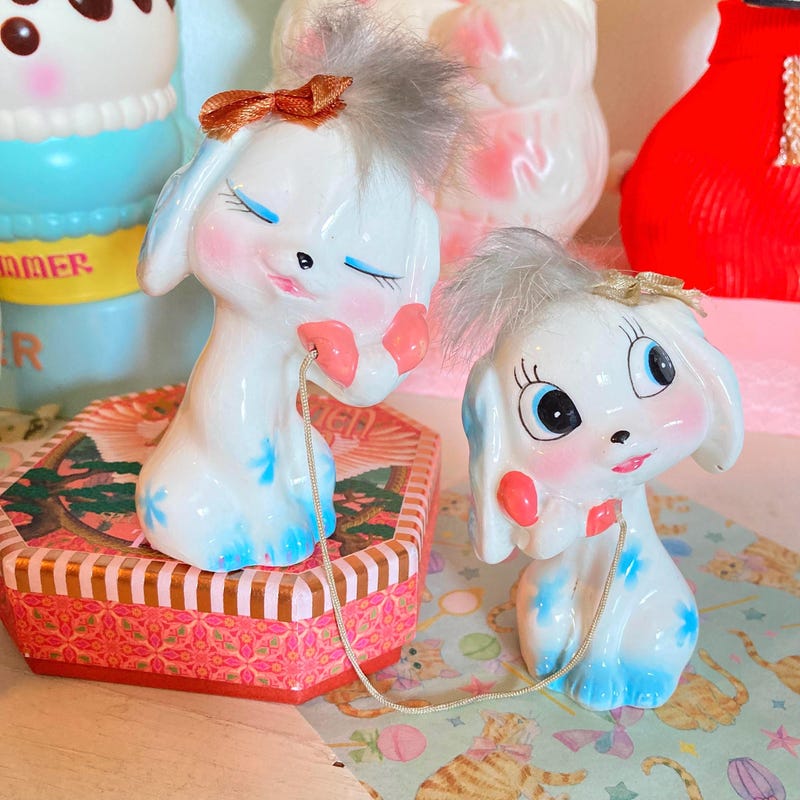 Kitsch Dog Figurine - Etsy