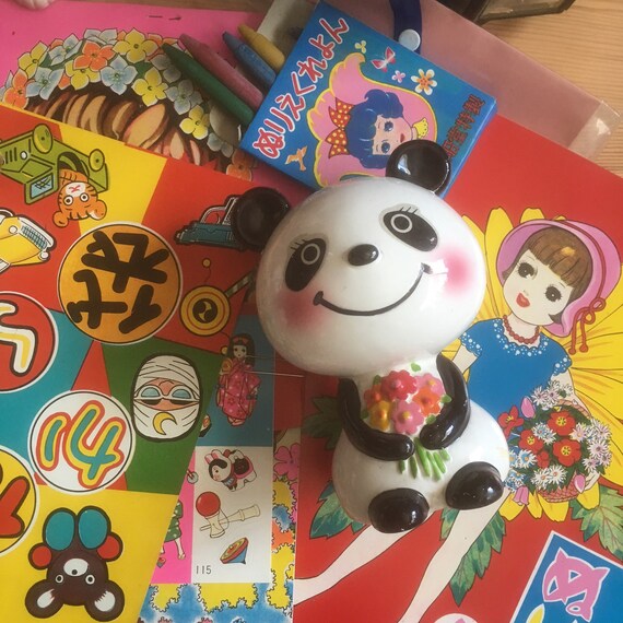 Cute Rune Naito Vintage Cutie Panda Ceramic From Japan - Etsy