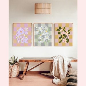 Checker Flower Printable - Etsy