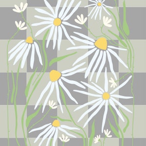 Checker Flower Printable - Etsy