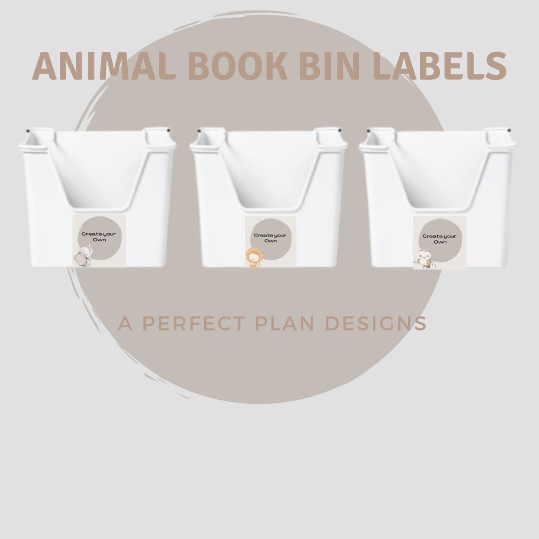 Book Bin Labels, Locker Tags, Name Tags, Editable, Printable - Etsy