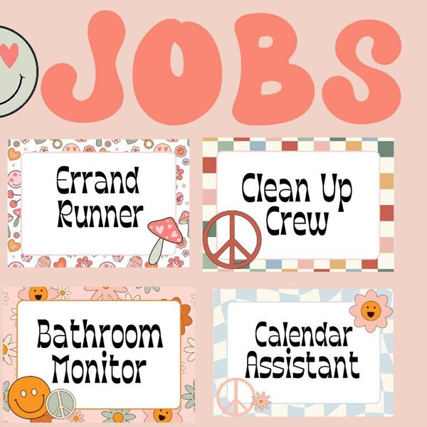 Classroom Jobs Chart - Etsy