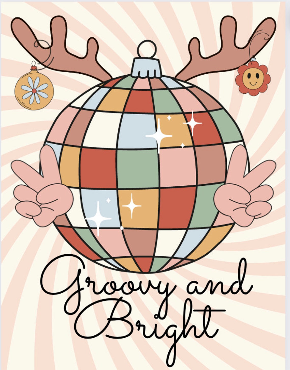 Groovy Christmas Printables - Etsy