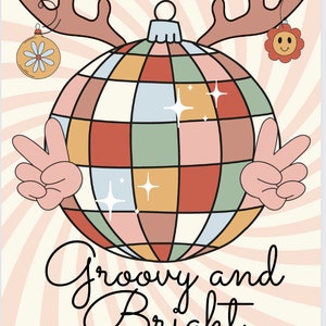 Groovy Christmas Printables - Etsy