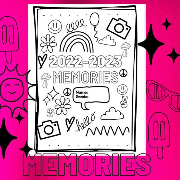 End of School Memory Book - Etsy